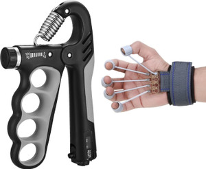 Pheonix 5-100 Kg Adjustable Counter Hand Gripper with Finger Exerciser ...