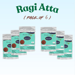 GRANDMAA Millets RAGI ATTA 3kg, Natural & 100% Pure Atta (pack of 6 ...