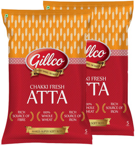 GILLCO GOLD DOUBLE GRAIN DOUBLE SWAD Healthy Multipurpose Chakki Atta ...