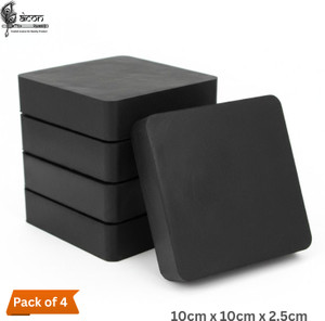 Aicon Plain Anti Vibration Hard Rubber Pads (4" X 4" X 25Mm) - Pack Of ...