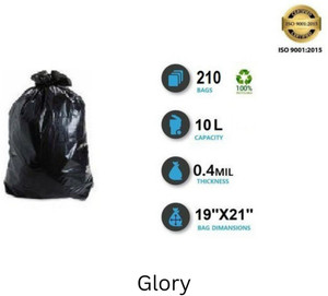 Glory Dustbin Bags - 210 Small 7 L Garbage Bag Pack Of 210 Price in ...