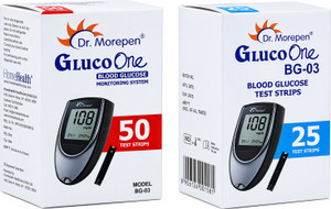 Dr. Morepen BG-03 50 + 25 75 Glucometer Strips Price in India - Buy Dr ...