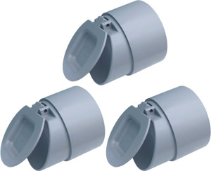 ESEKSAFAR 3pc 110mm Drain cap PVC Backflow Valve Pvc Pipe Flap Gate ...