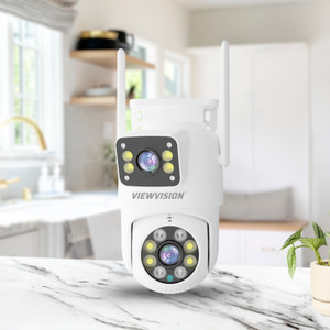 Viewvision Linkage 3MP+3MP Dual Lens 1080p Full HD 360° Pan/Tilt Wi-Fi ...