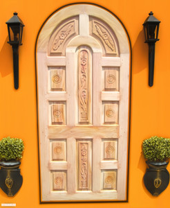round shape design door