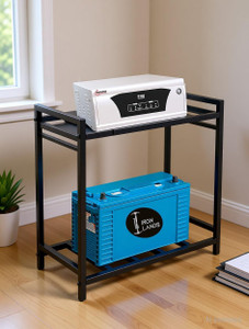 Iron Lands 2-Tier UPS Stand for Home and Office – Metal Inverter and ...
