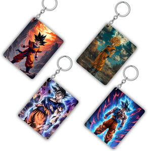GROOFIEZ Dragon Ball Goku Anime Keychain Set | Super Saiyan Forms, Pack ...
