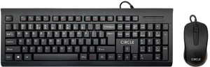 Circle C 41 Keyboard and Mouse Combo Wired USB Standard Multi-device ...