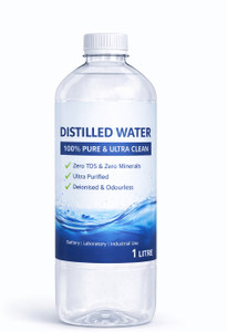 distilled water Pure DistilledWater 1L Ultrapure with 0 TDS for Battery ...