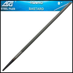 ASG Round Bastard; 8inch; 200mm; Steel File Reti Takora Knife ...