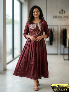 ZEEMIHU Women Embroidered Anarkali Kurta - Buy ZEEMIHU Women ...