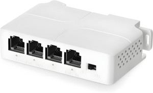 WiredCom 4 Port PoE Extender, 1 PoE in 3 PoE Out, IEEE802.3af ...