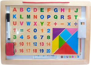 Little Banana Magnetic Double Sided White & Black Wooden Board with ...