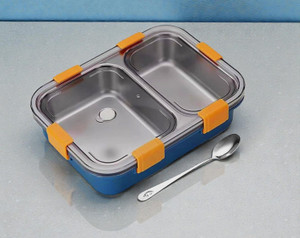 Flipkart.com | PORTAMIX Everyday Steel Lunch Box 750ml BPA Free 2 part ...
