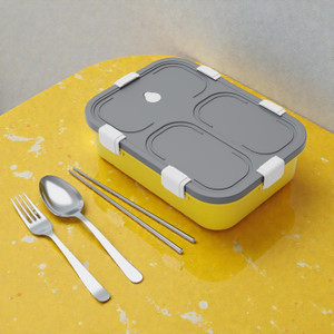 Flipkart.com | PORTAMIX Premium Steel Lunch Box 750ml Leakproof 3 part ...