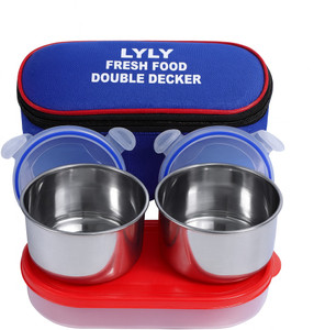 Flipkart.com | ROLON Double Decker | Grey | 3 Airtight Containers ...