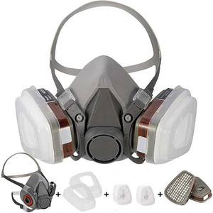 SHIVEXIM Half Face Cover Respirator Mask Sanding, Polishing, Spraying ...