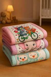 BABO&BABY Tom & Jerry Printed Baby Godadi | Soft Cotton Newborn Godri ...