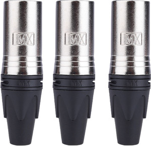 MX XLR 3 PIN MIC MALE CONNECTOR PACK OF 3 Connector Price in India ...