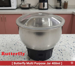 Butterfly Stainless Steel Mixer Grinder Small Chutney Jar & Transparent ...