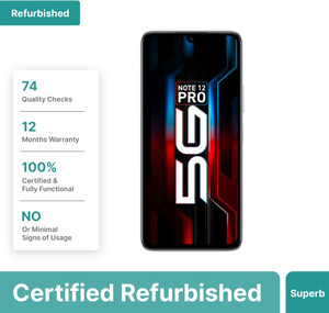 (Refurbished) Infinix Note 12 Pro 5G (Force Black, 128 GB) Price in ...