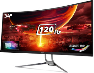 Acer 86.36 cm (34 inch) Curved UWQHD LED Backlit VA Panel Gaming ...