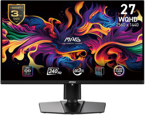 MSI 68.58 cm (27 inch) WQHD OLED Panel with DisplayHDR True Black 400 ...