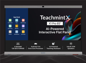 Teachmint 65 Inch Interactive Flat Panel | 8 GB RAM 128 GB ROM, 165.1 ...
