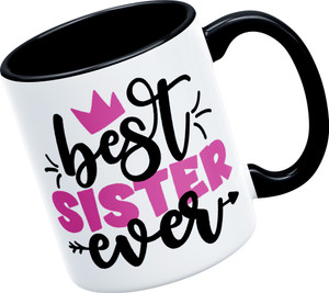 The Kamy Inside Black Ceramic Coffee for Raksha Bandhan gift for sister ...