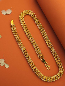 Ganashca 1 gram Stylish Heavy Golden Neck Men Chain “20” Inches Gold ...