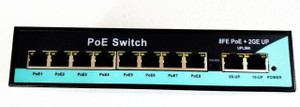 HANUTECH CCTV Camera Poe Switch 8 Port (10/100) + 2 Port Uplink (10/100 ...