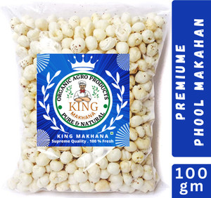king makhana Phool Makhana | Fox Nuts |Crispy and Large Makhana | Lotus ...