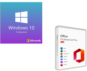 MICROSOFT Windows 10 Professional & Office 2024 Professional Plus Both ...