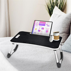 SAVYA HOME Wooden Foldable Laptop Table with C biding – black Wood ...
