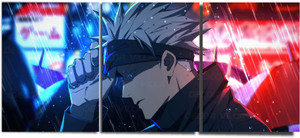 Satoru Gojo Jujutsu Kaisen 3-Piece Mini Poster Set – 9x12 Inch Premium ...