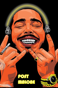 Post Malone Poster for Room Wall Decoration, Size - 12 X 18 inches ...