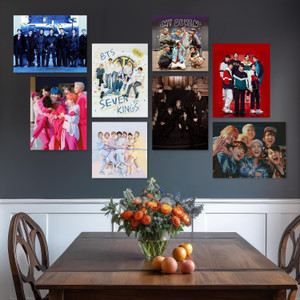 BTS K-Pop Group Wall Posters - Pack of 8 "Seven Kings" & "My Seven ...