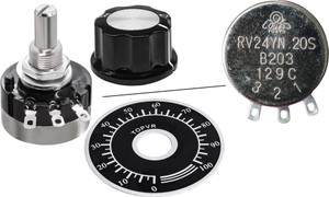 VAHISSH LIFE INC 1 of RV24YN20S Potentiometer, 20K Ohm, B203 with Dial ...