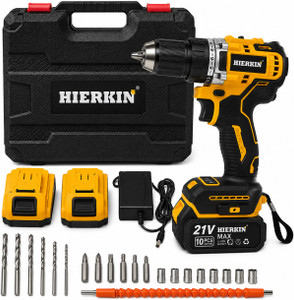 HIERKIN HIERKIN 21V Cordless Drill Driver Kit 21V Cordless Drill Driver ...