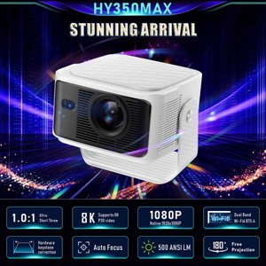 TOPPRO HY350Max Smart LED Projector Native 1080P 4K Android 14 WiFi 6 ...
