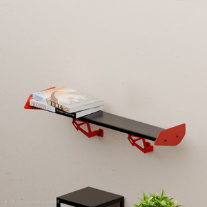 EXORA EXORA MODERN METAL SPOILER WALL SHELF (red & black) Steel Wall ...