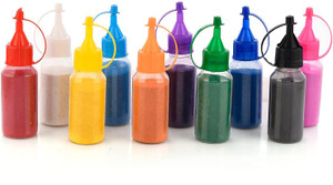 Desi Decor Rangoli Color Powder Bottle(1Kg-10 Colors) Colour Powder Set ...