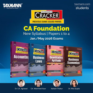 Taxmann's CRACKER COMBO For CA Foundation | Jan./May 2026 Exams ...