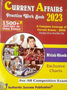 Current Affairs Practice Work Book 2023 1500+ MCQs & One Liner For All ...