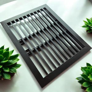 Om airflow Aluminium Powder Coated Grill, 8"*6" BLACK|Ventilation grill ...