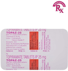 Topaz 25 mg Tablet (15 Tab) Price in India - Buy Topaz 25 mg Tablet (15 ...