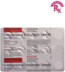Telma LN 40 mg Tablet (15 Tab) Price in India - Buy Telma LN 40 mg ...