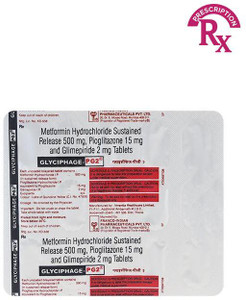 Glyciphage PG 2 mg Tablet (15 Tab) Price in India - Buy Glyciphage PG 2 ...