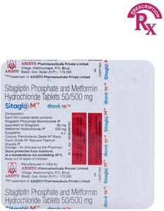 Sitaglo M 50/500 mg Tablet (15 Tab) Price in India - Buy Sitaglo M 50/ ...