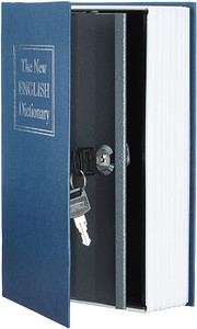 VAKRA Hidden Book Safe Locker with Lock & Key | Secret Storage Box for ...